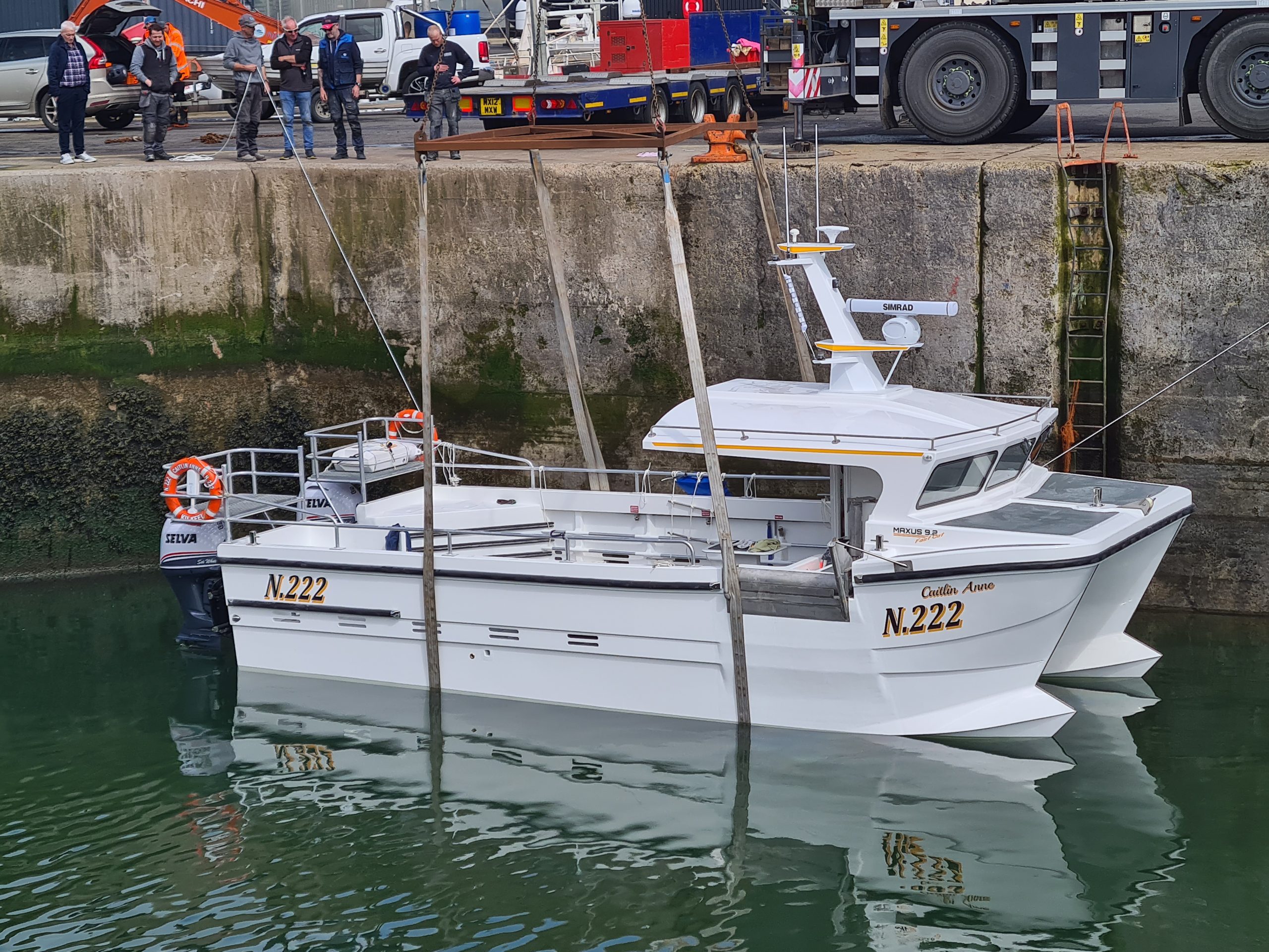 Maxus Fast Cat Launched - G. Smyth Boats